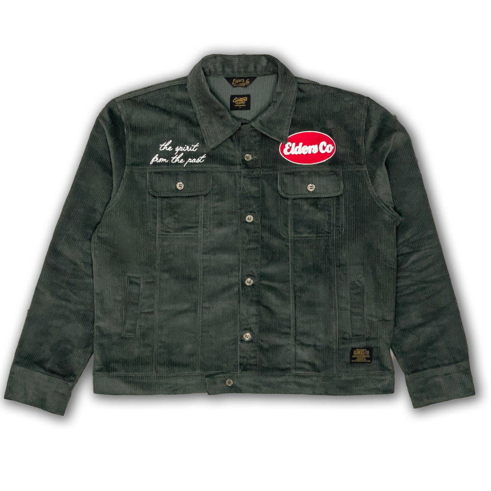 Trucker Jacket “The Spirit” Green – Elders Co.